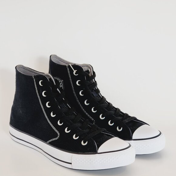 Converse | Shoes | Converse Ctas Hi Blackorigin Story Grey Canvas ...